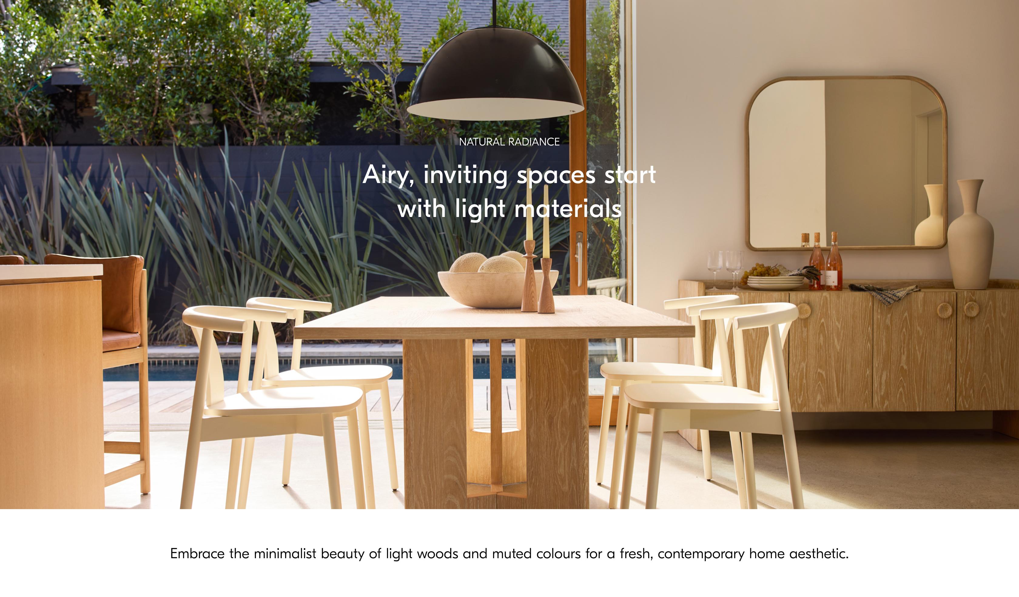 Light Finish Wood Furniture | West Elm UK