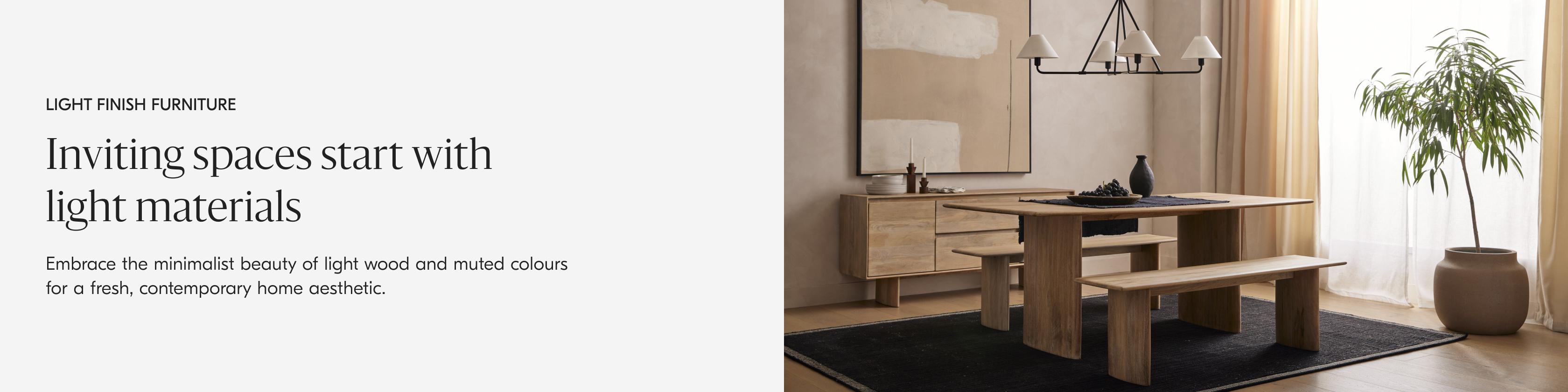 Light Finish Wood Furniture | West Elm UK