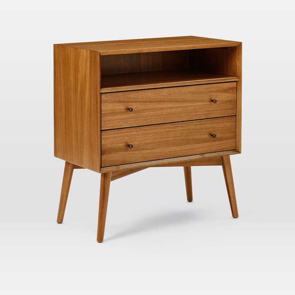 Mid-Century Modern Open Bedside Table - Sustainable Design | West Elm UK