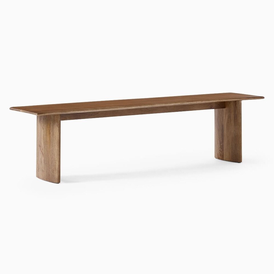 Anton Solid Wood Dining Bench (147 cm) - West Elm UK