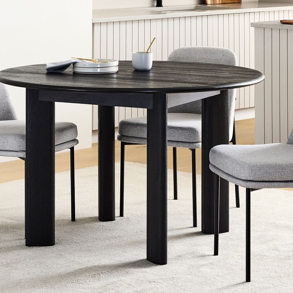 Anton Wedge Round Dining Table (112 cm) | west elm United Kingdom