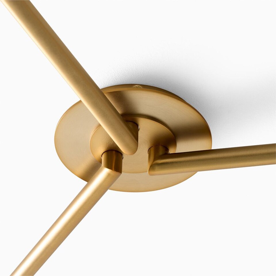 Bezel 3-Light Flush Mount - Modern Lighting Fixture | West Elm UK