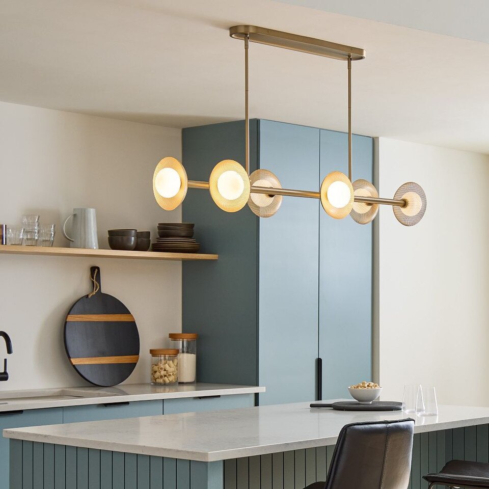 Bezel 6-Light Chandelier - Modern Lighting Fixture | West Elm UK