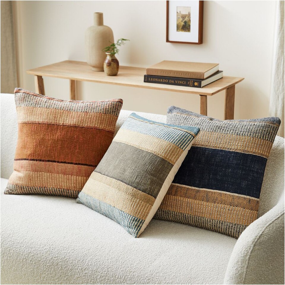 Bold Centre Mixed Stripe Cushion Cover | West Elm UK