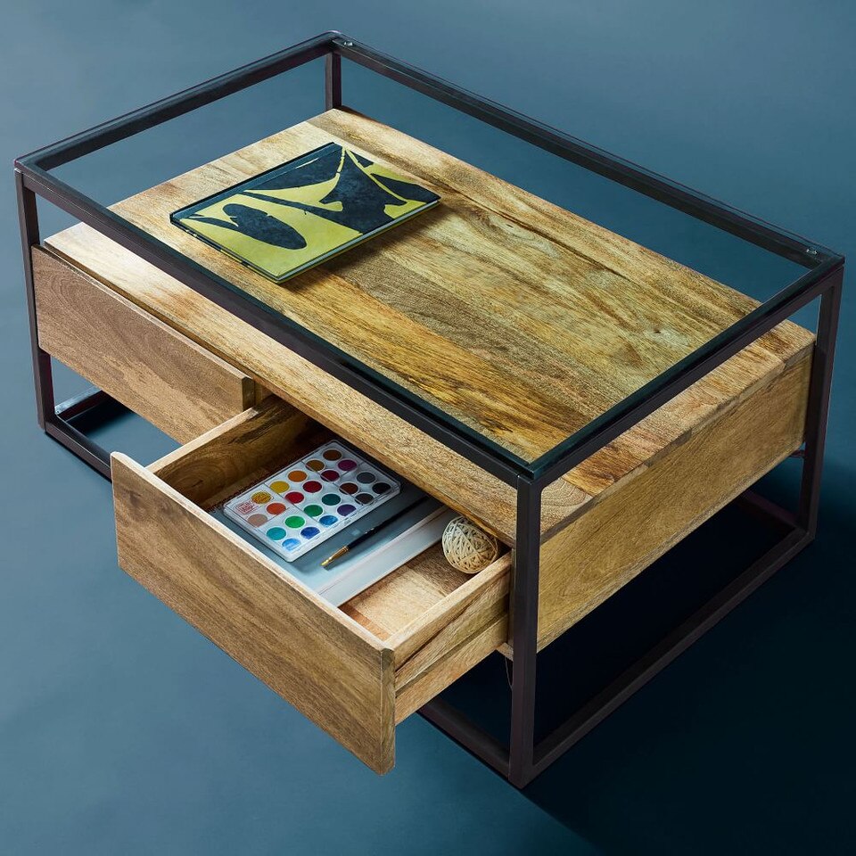Box Frame Storage Coffee Table | west elm United Kingdom