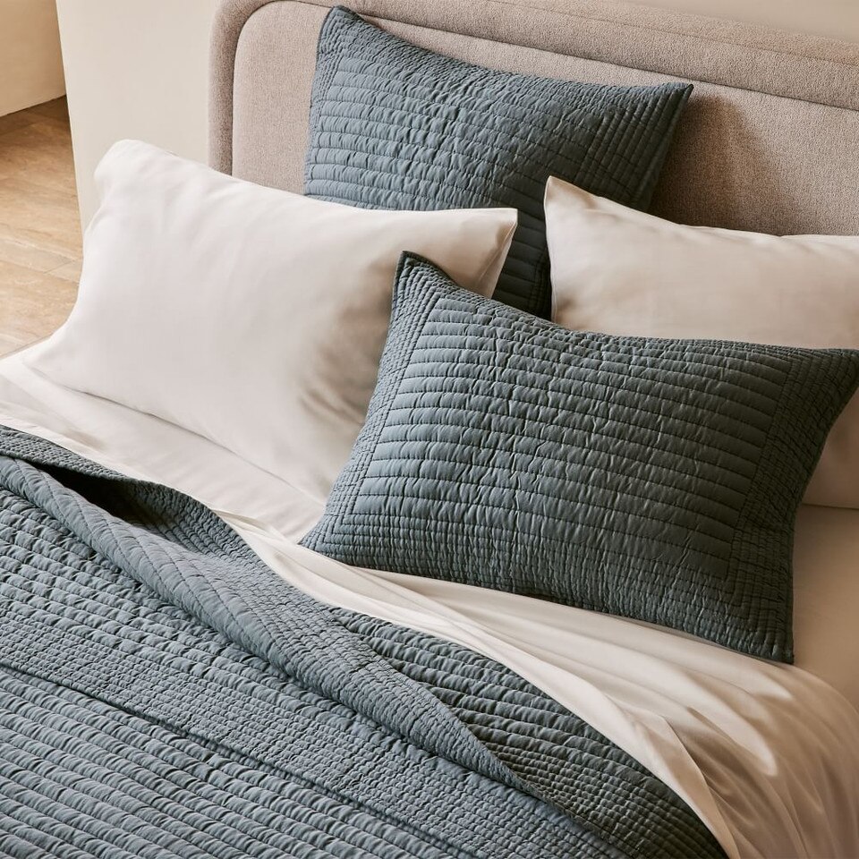 Silky Brushed TENCELâ„¢ Sheet Set & Pillowcases | West Elm UK