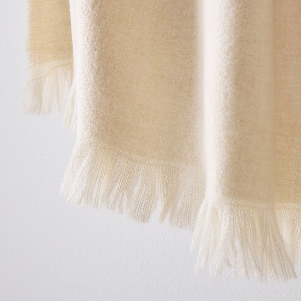 Brushed Woven Throw - West Elm UK