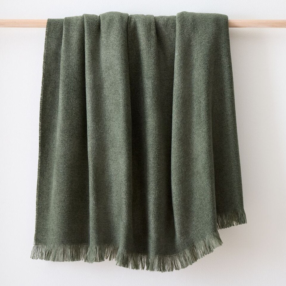 Brushed Woven Throw - West Elm UK