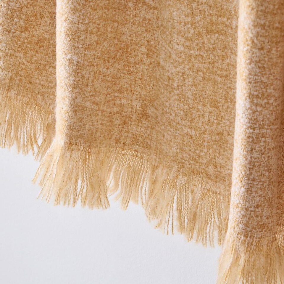 Brushed Woven Throw - West Elm UK