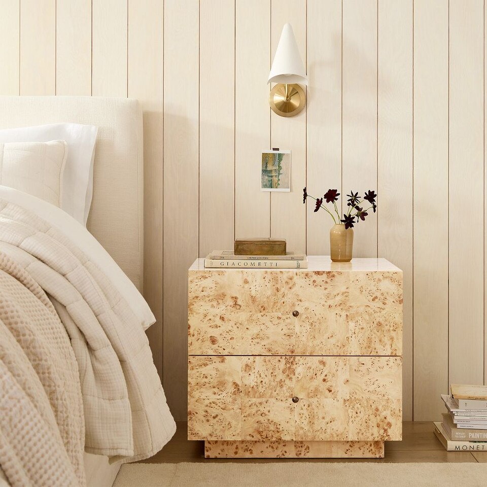 Burl Bedside Table (66 cm) - West Elm UK