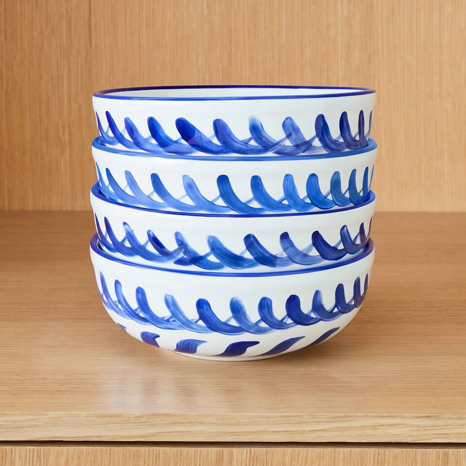 Cabana Hand-Painted Pasta Bowl | West Elm UK