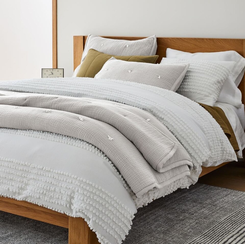 Candlewick Quilt Cover; Pillowcases - West Elm UK