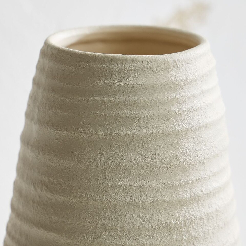 Ceramic Fluted Vases & Centrepiece Bowl | West Elm UK