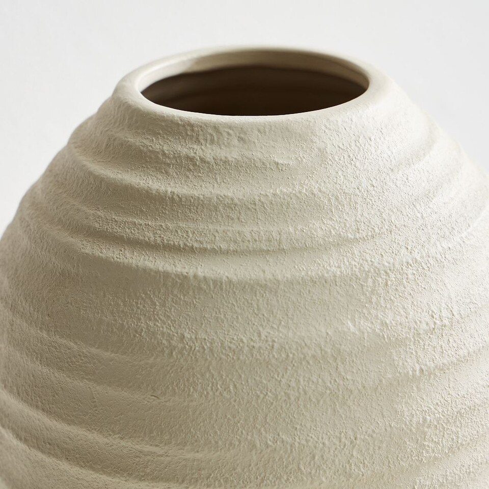 Ceramic Fluted Vases & Centrepiece Bowl | West Elm UK