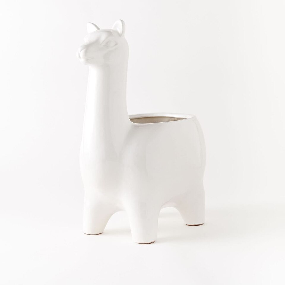 Ceramic Llama Planters | west elm United Kingdom
