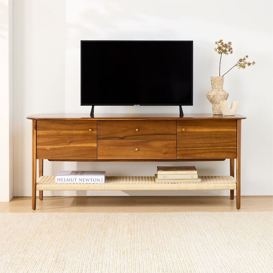 Chadwick Mid-Century Media Console - Modern TV Stand | West Elm UK
