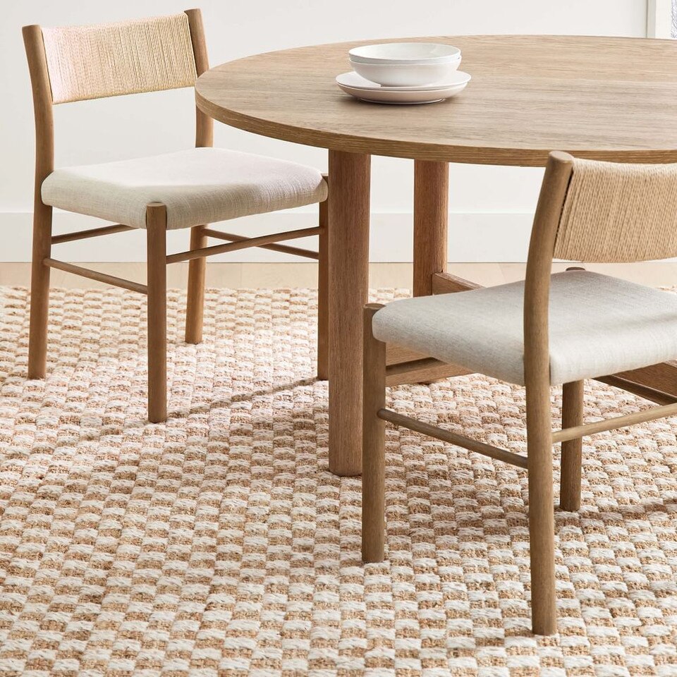 Chess Weave Wool & Jute Rug - West Elm UK