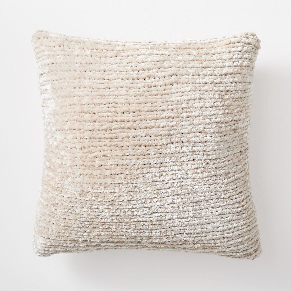 Chunky Chenille Cushion Cover - Modern Luxury Accent | West Elm UK