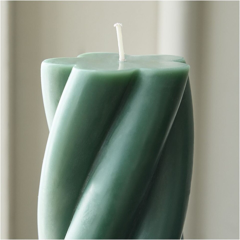 Chunky Twist Pillar Candles - West Elm UK