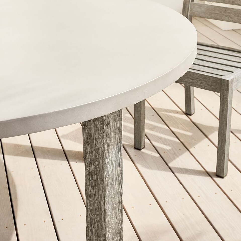 Concrete Outdoor Round Dining Table (60")