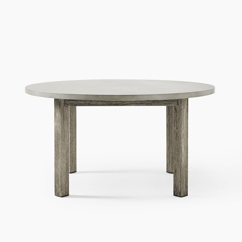 Concrete Outdoor Round Dining Table (60")