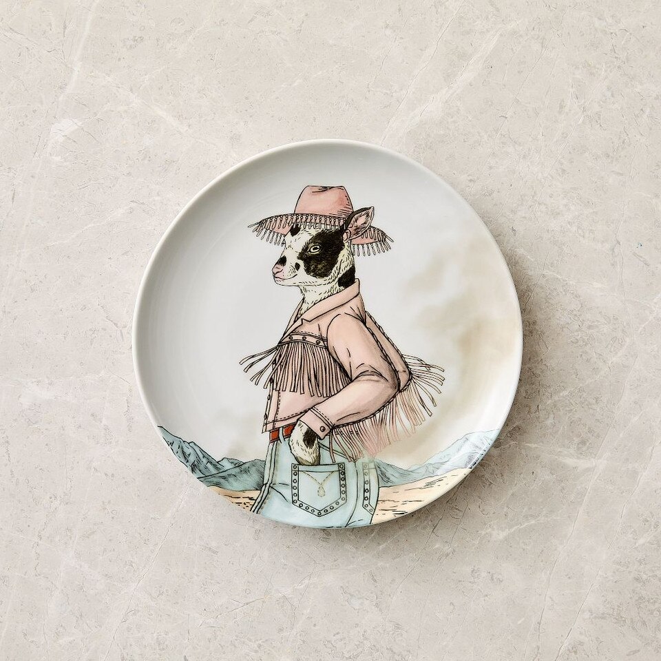 West Elm Dapper Animal Plates