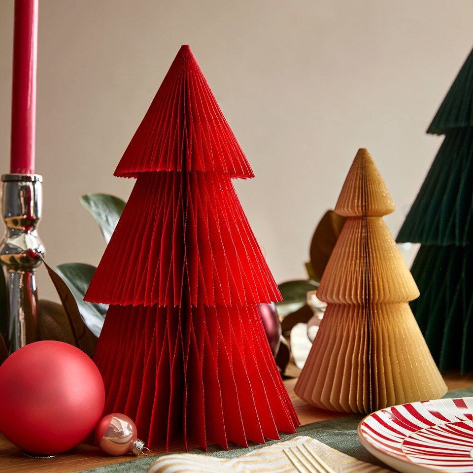 Decorative Paper Tabletop Trees - Modern Seasonal Decor | West Elm UK