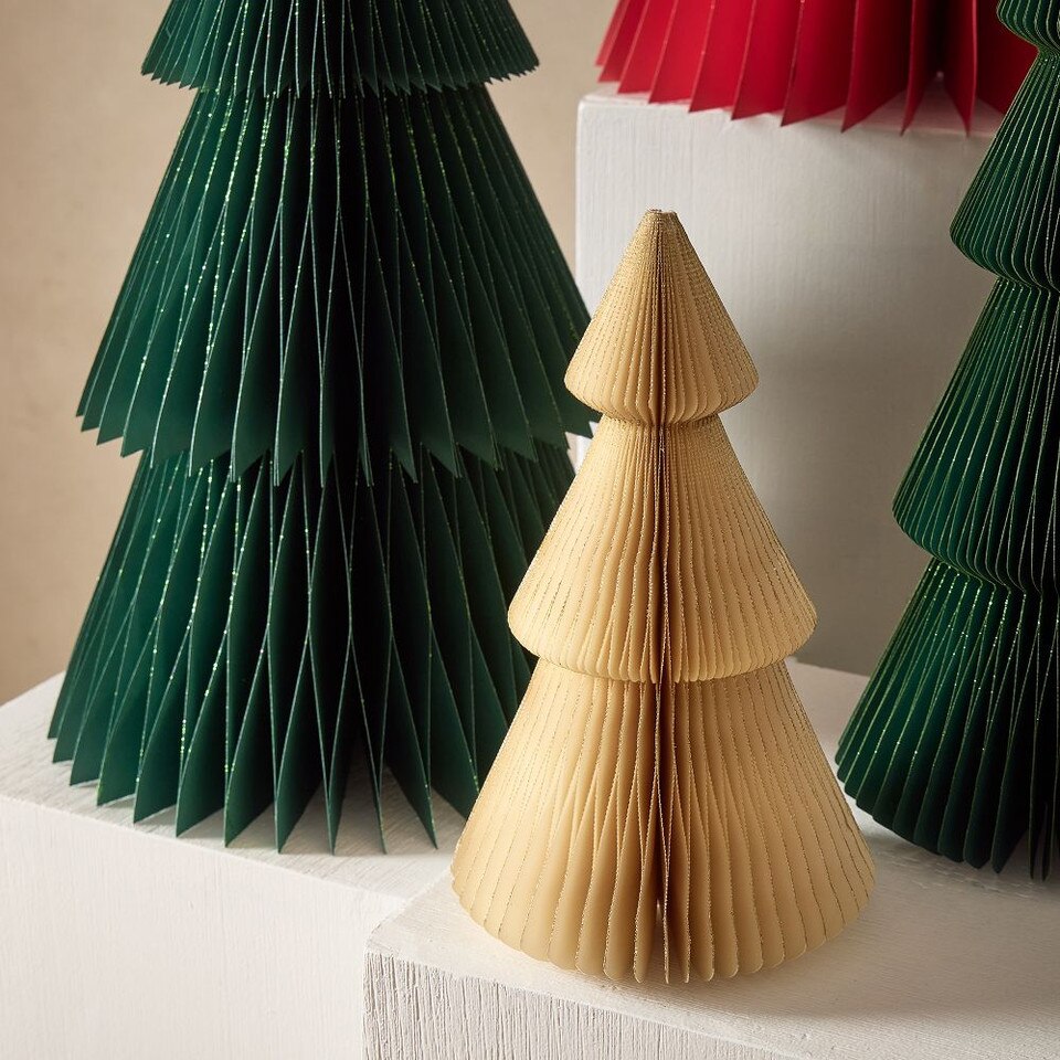 Decorative Paper Tabletop Trees - Modern Seasonal Decor | West Elm UK