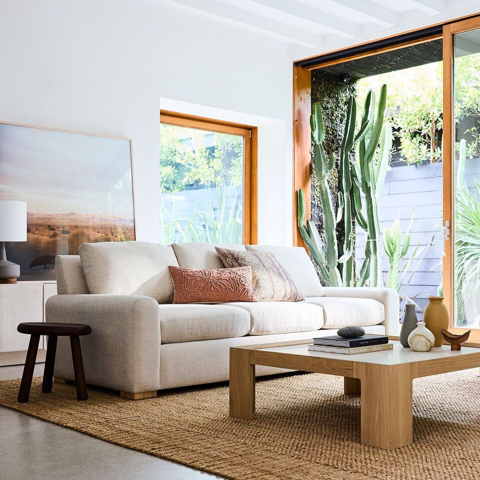 Diamondback Ikat Cushion Cover | West Elm UK