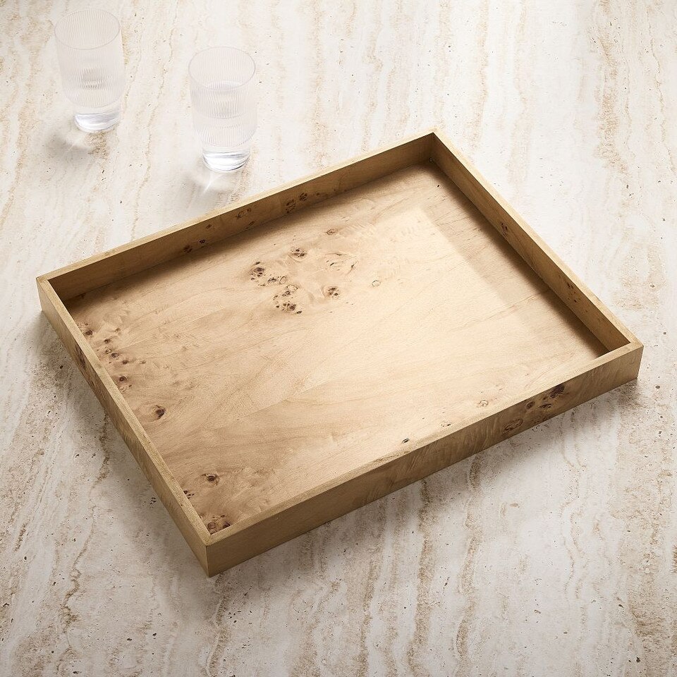 Eden Burled Wood Trays | West Elm UK