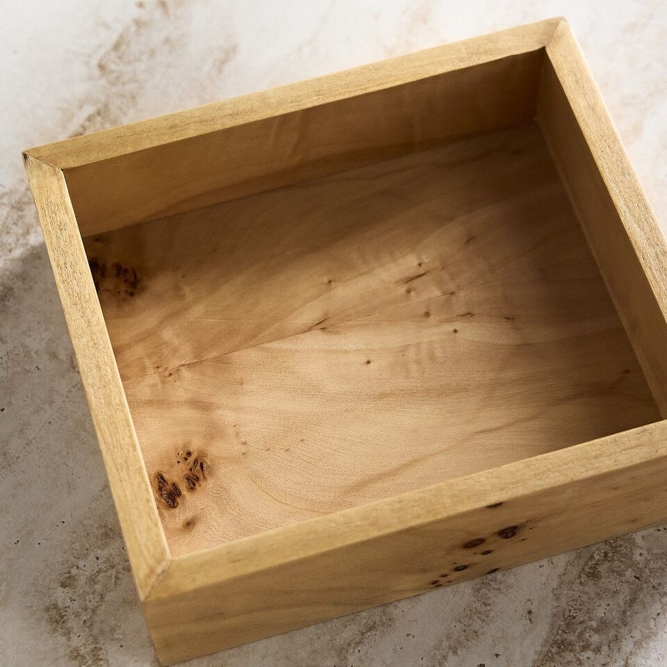 Eden Burled Wood Trays | West Elm UK