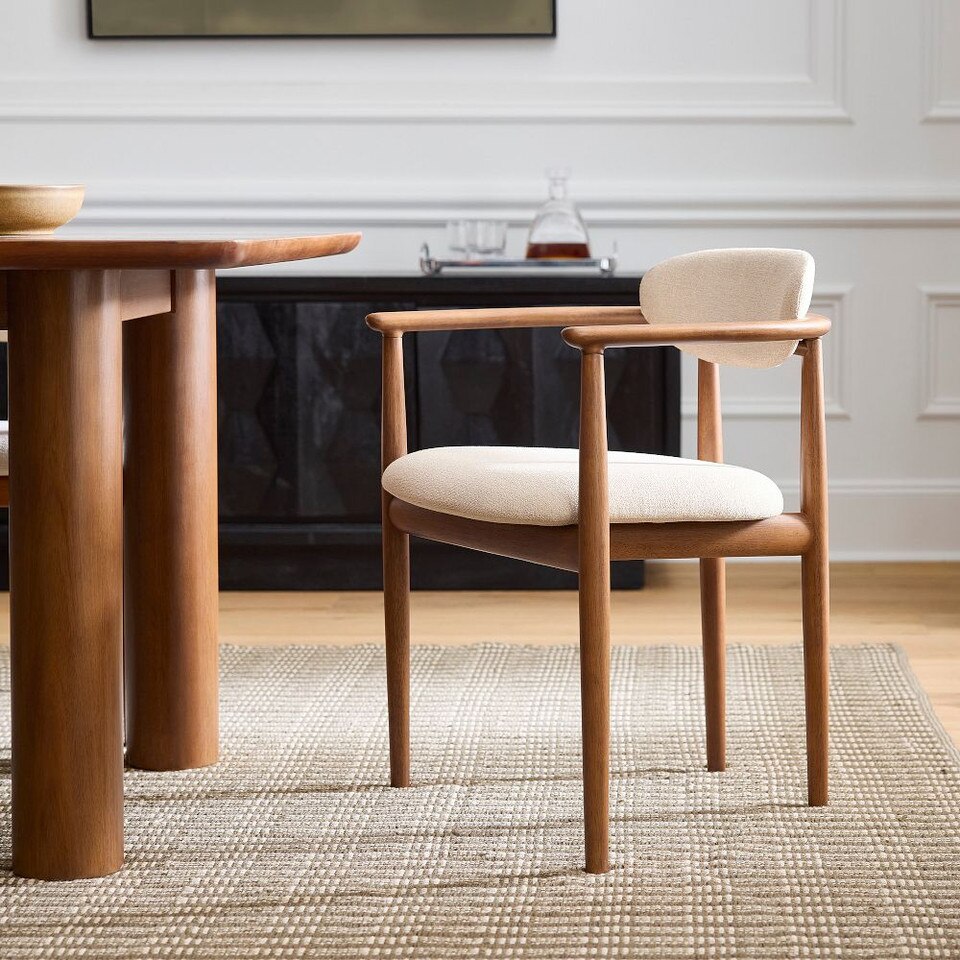 Edison Dining Arm Chair - Modern Scandi Design | West Elm UK