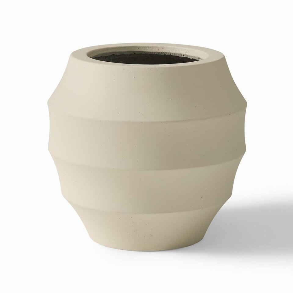 Eli Ficonstone Planters - Modern Indoor/Outdoor Decor | West Elm UK