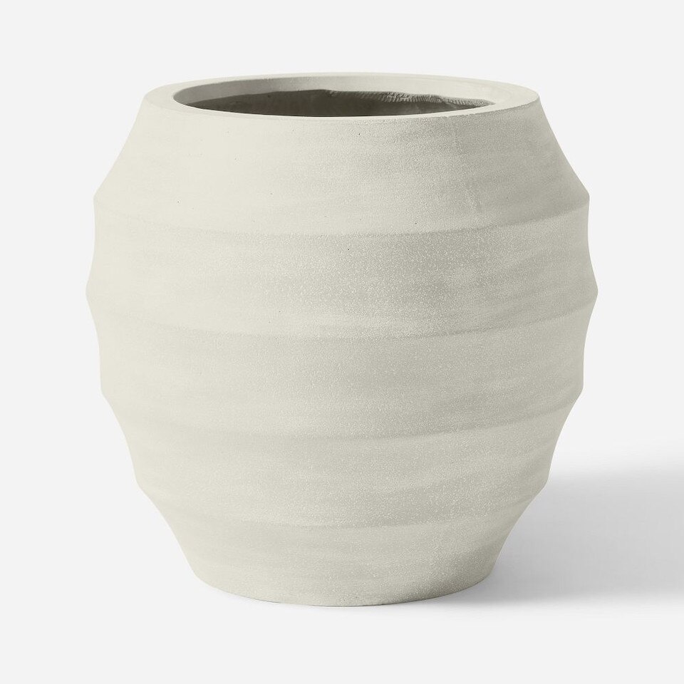 Eli Ficonstone Planters - Modern Indoor/Outdoor Decor | West Elm UK