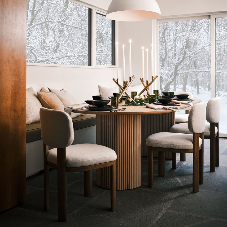 Ellington Oval Pedestal Dining Table (218 cm) - West Elm UK