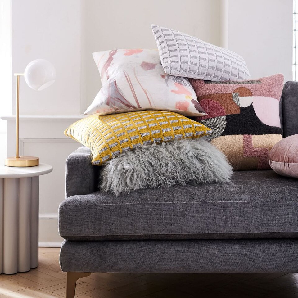 Embellished Deco Shapes Cushion Covers | West Elm UK
