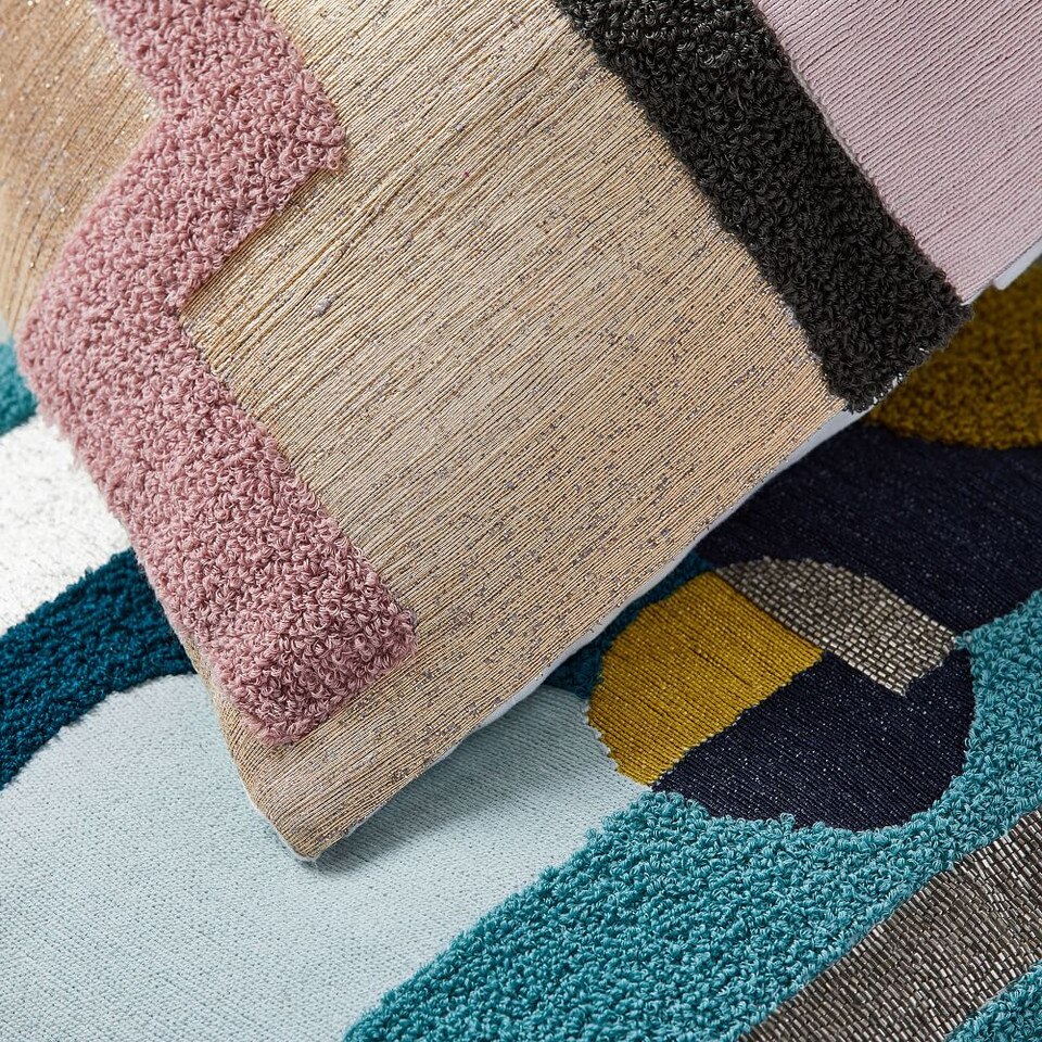 Embellished Deco Shapes Cushion Covers | West Elm UK