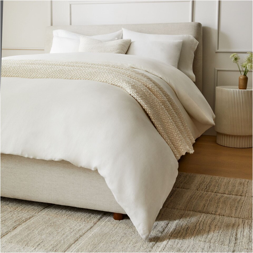 European Flax Linen Duvet Cover - West Elm Luxury | West Elm UK