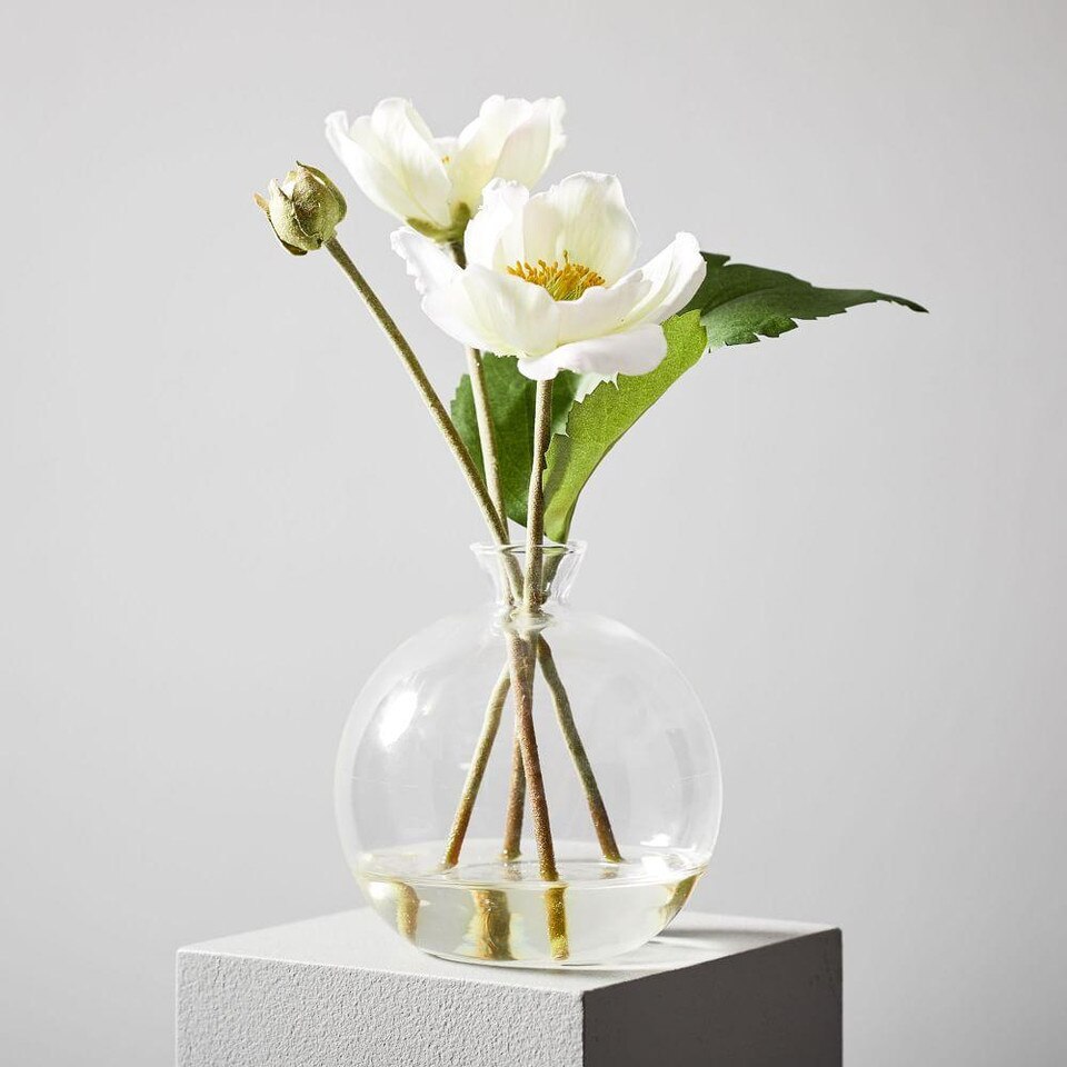 Faux Botanicals - Potted Anemone | west elm United Kingdom