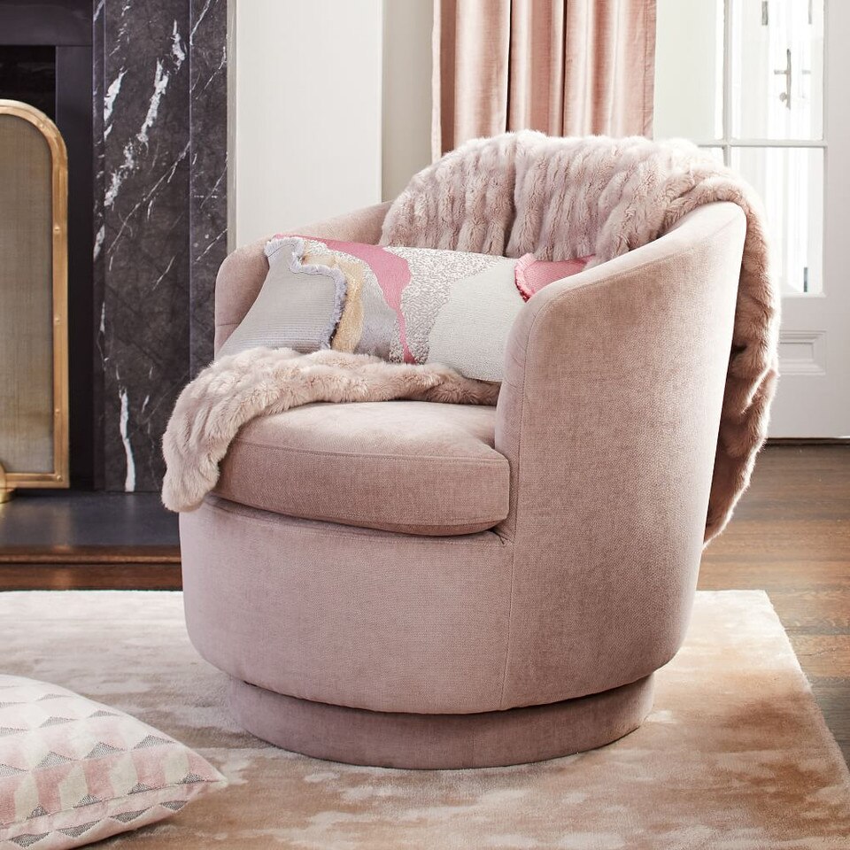 Faux Fur Cascade Throw - West Elm UK