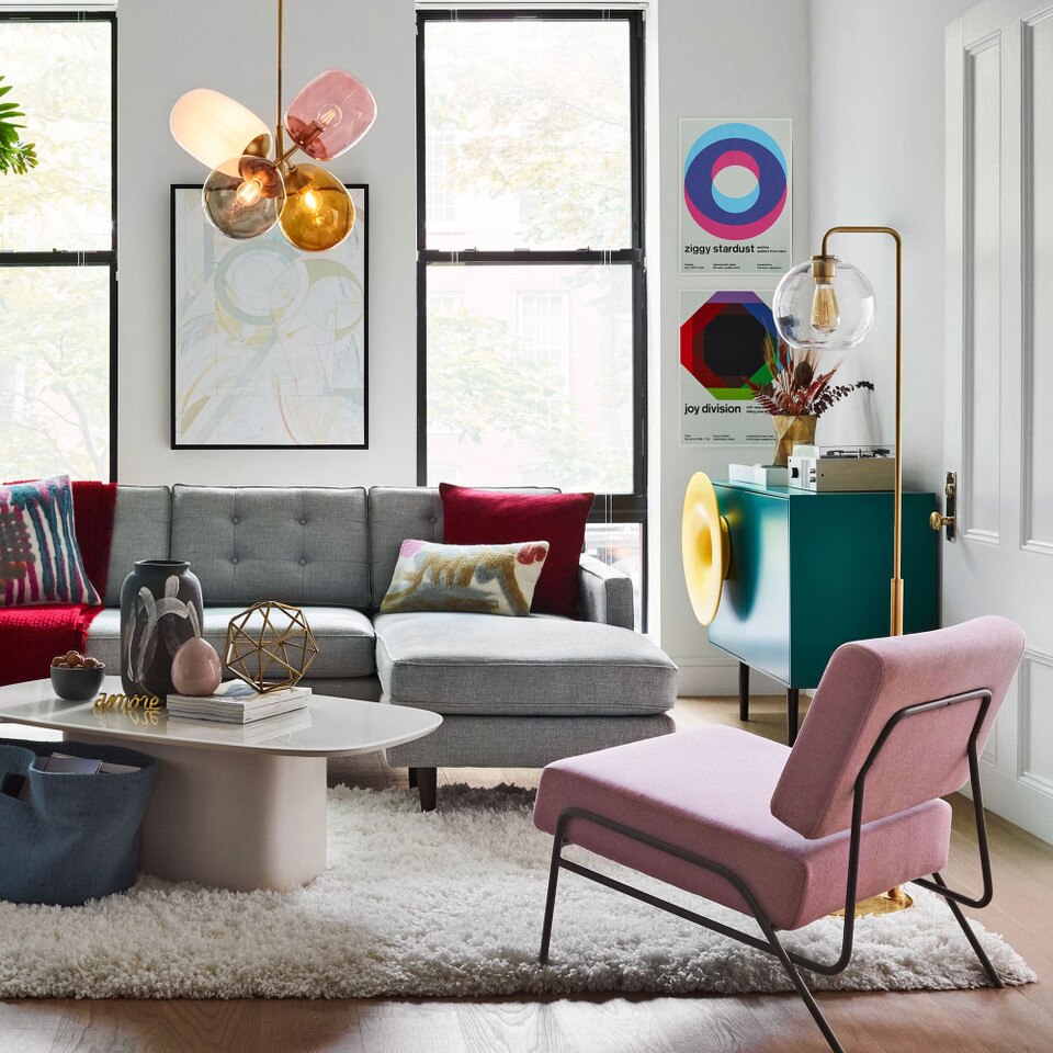 Drake Reversible Chaise Sofa - Modern Comfort | West Elm UK