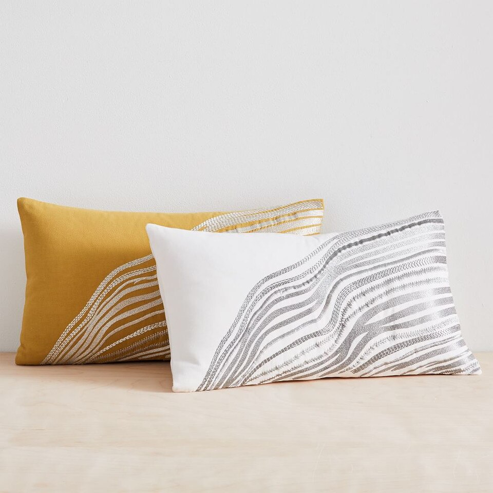 Fluid Lines Pillow Cover | West Elm UK