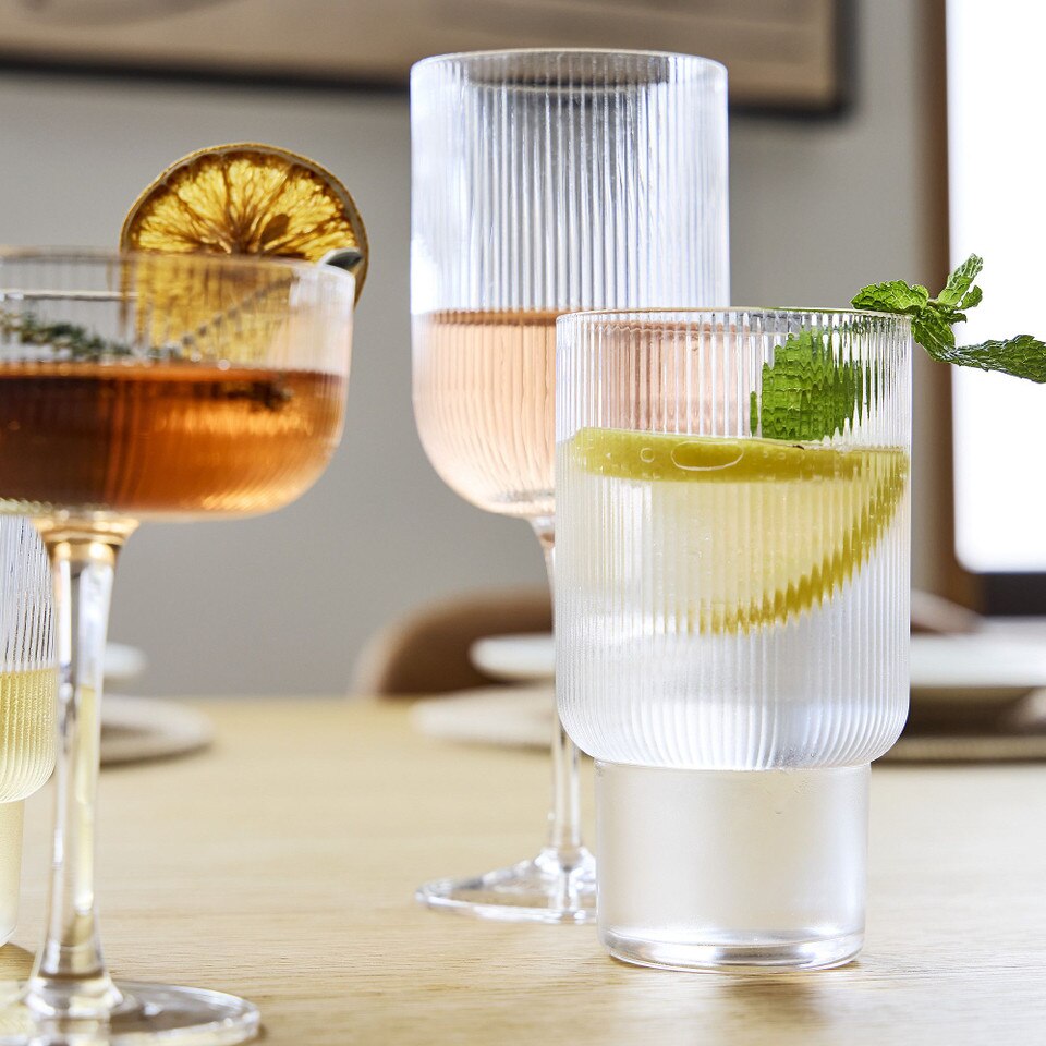 Fluted Glassware Collection | West Elm UK