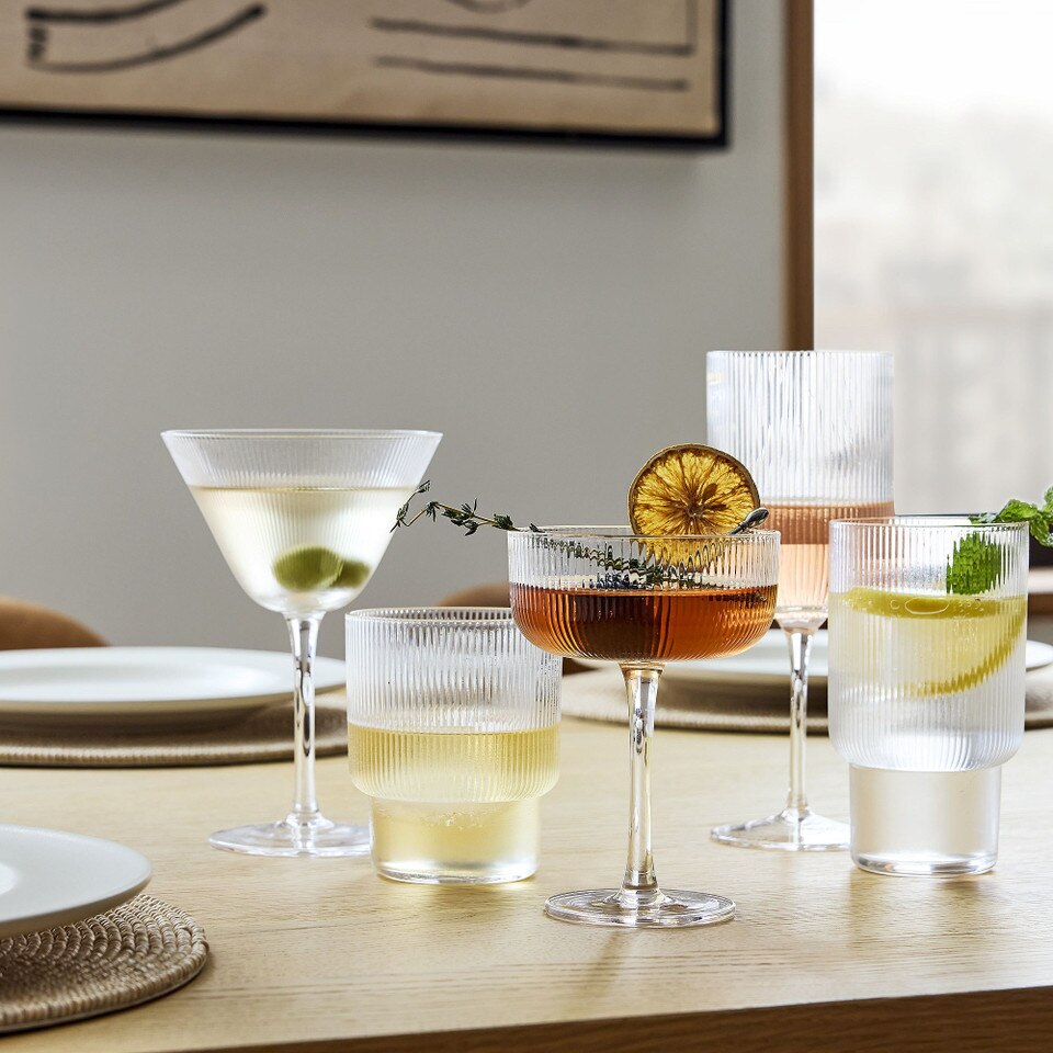Fluted Glassware Collection | West Elm UK