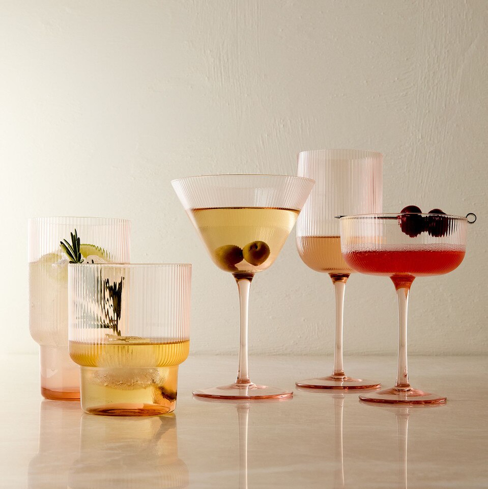Fluted Glassware Collection | West Elm UK