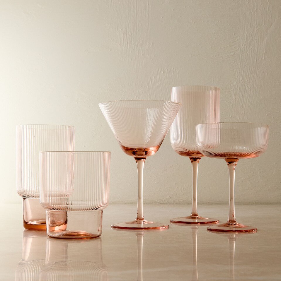 Fluted Glassware Collection | West Elm UK
