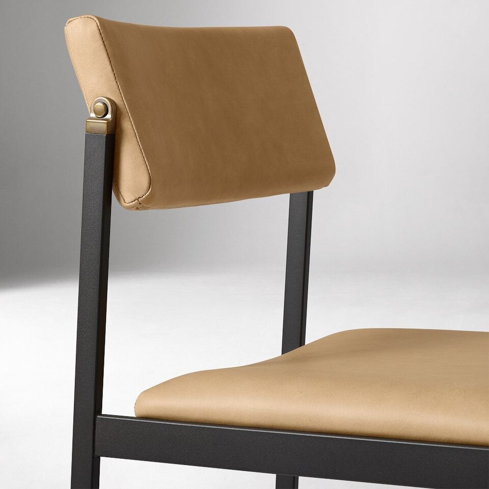 Freeman Leather Pivot Dining Chair | West Elm UK