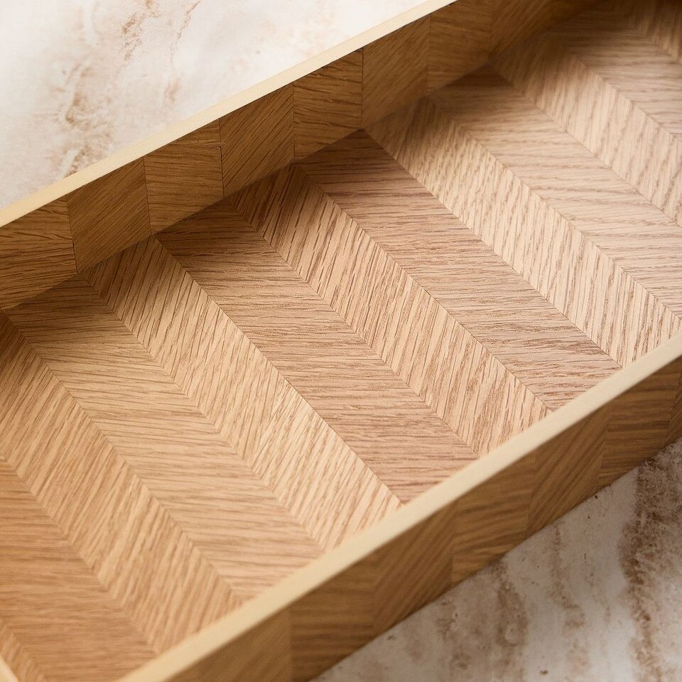 Georgia Graphic Wood Trays | West Elm UK