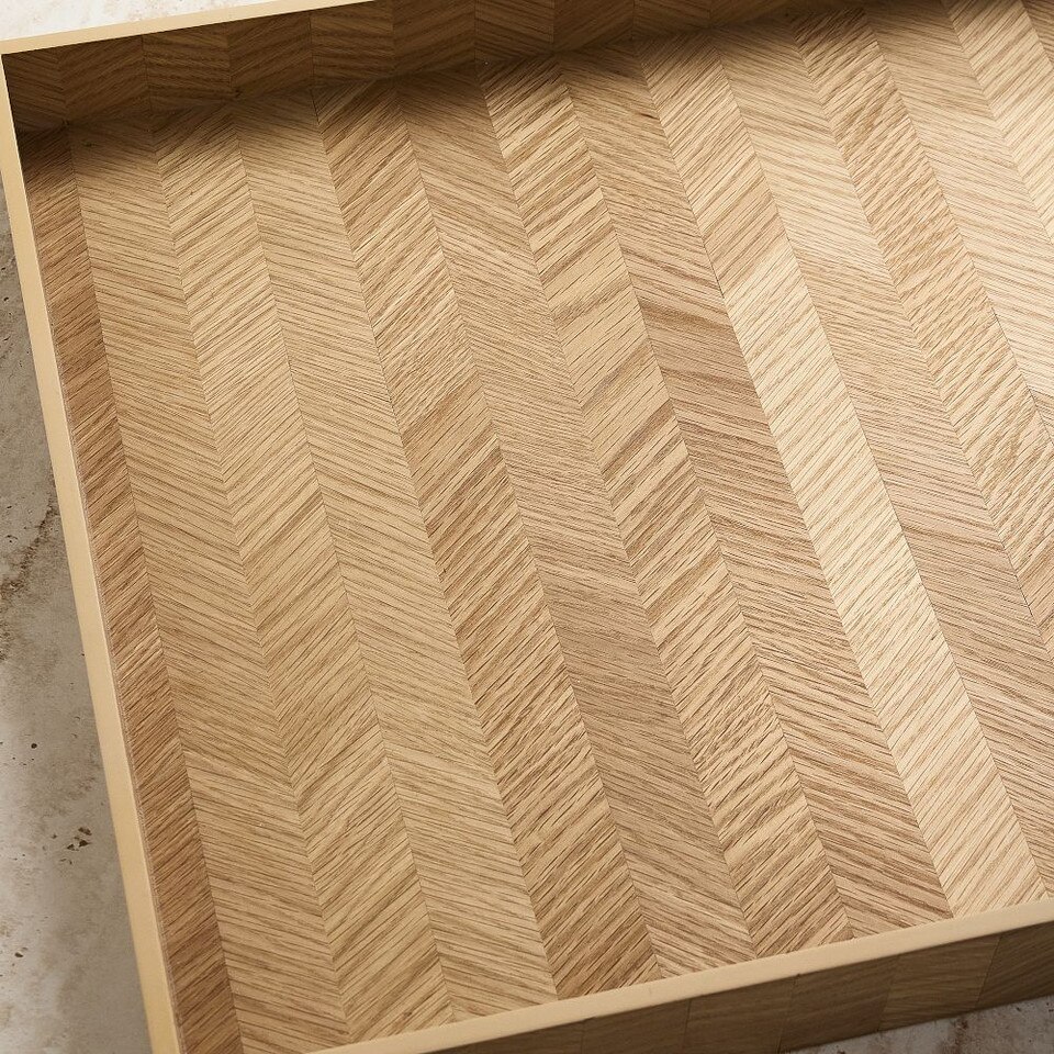 Georgia Graphic Wood Trays | West Elm UK