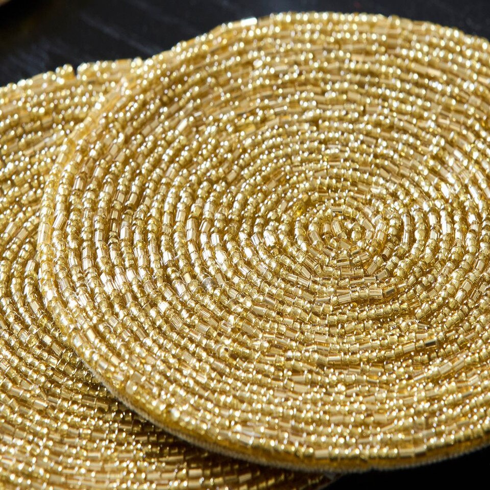 Glass Beaded Coaster Sets | West Elm UK